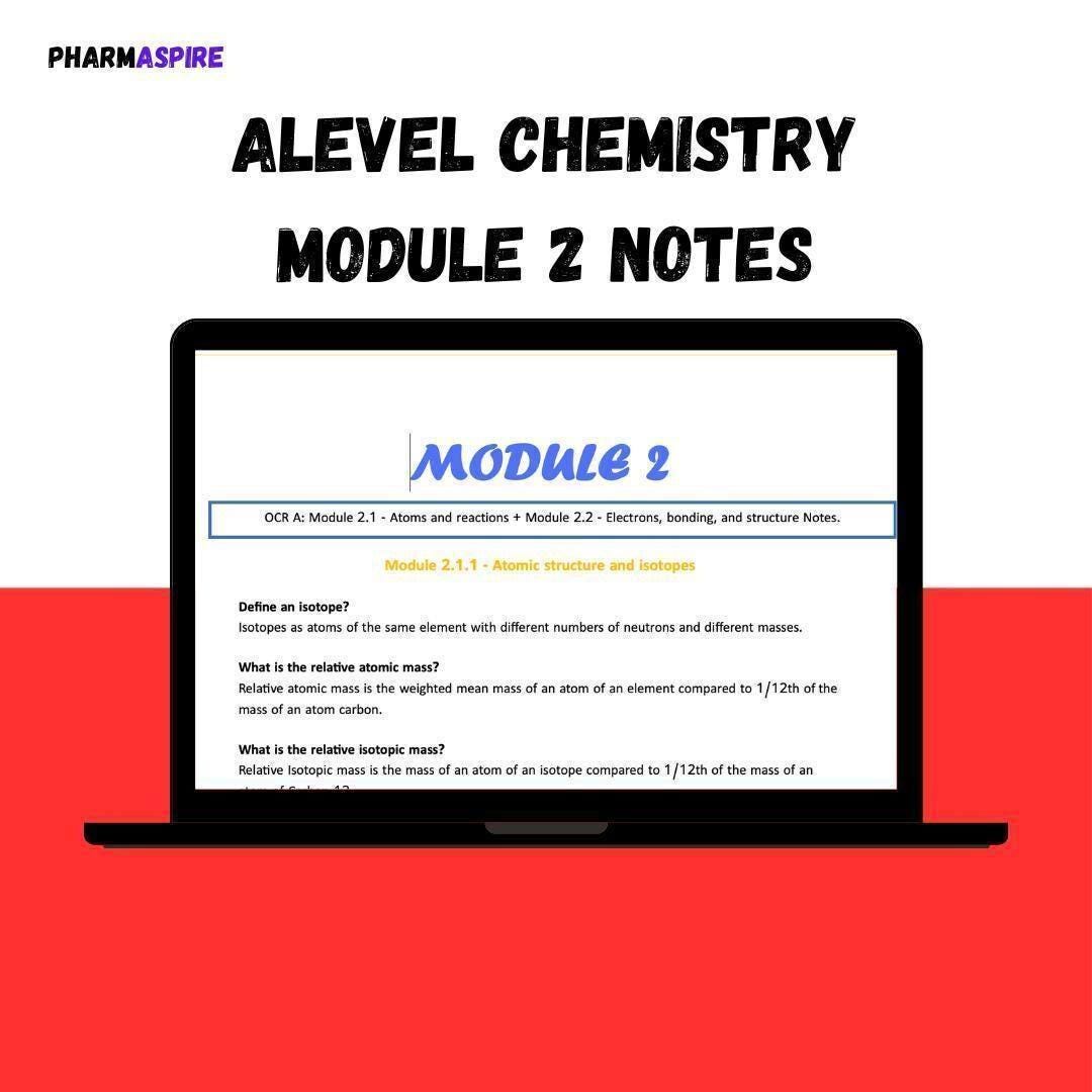 A Level Chemistry Module 2 Notes - OCR A - Etsy