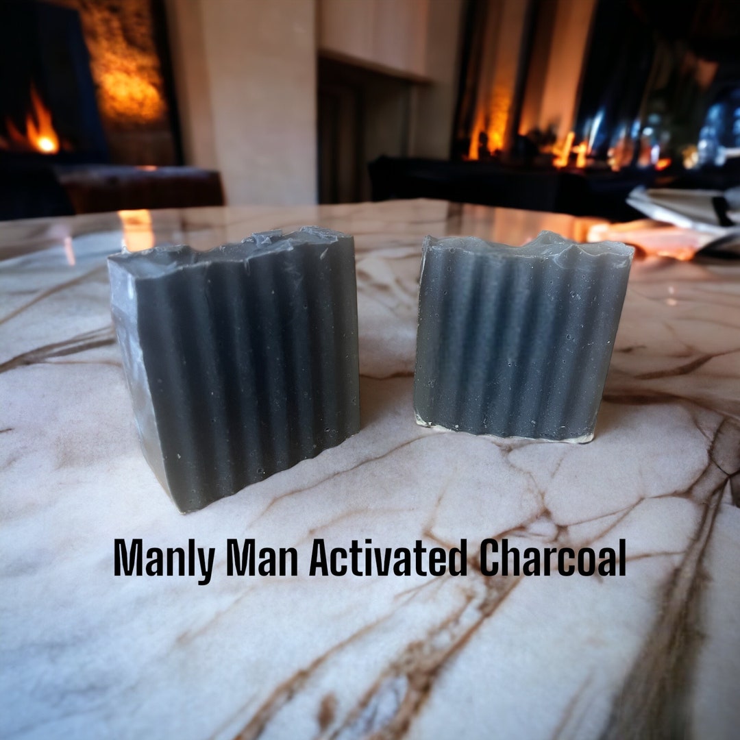 MANLY MAN Artisan Luxury Lard Soap With Activated Charcoal This Artisan ...