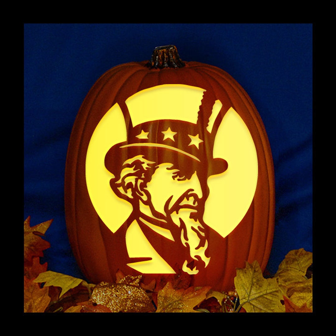 Uncle Sam 02 - Carved Foam Pumpkin - Etsy