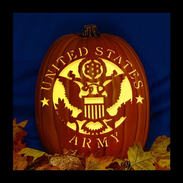 Halloween Pumpkin Us Army - Etsy