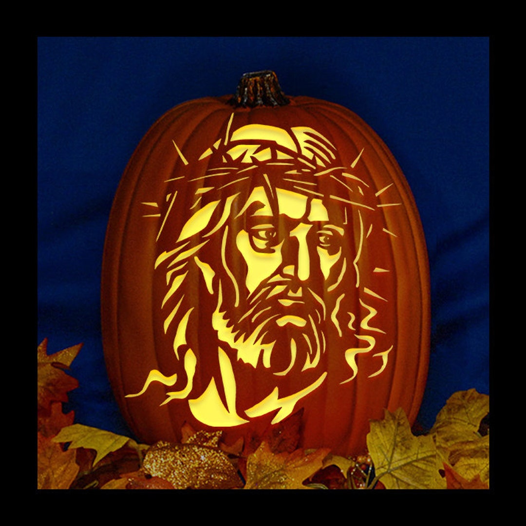 Jesus Christ - Carved Foam Pumpkin - Etsy