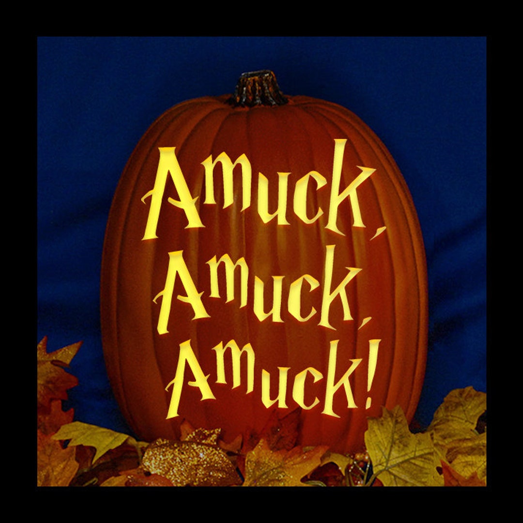 Amuck Amuck Amuck - Carved Foam Pumpkin - Etsy