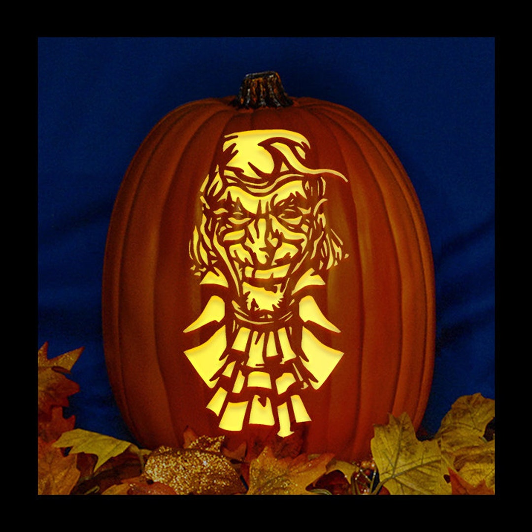 Uncle Creepy 02 - Carved Foam Pumpkin - Etsy