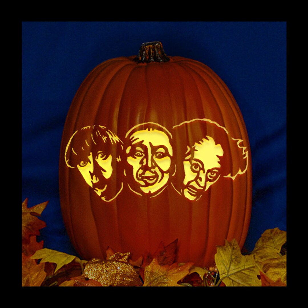 The Three Stooges - Carved Foam Pumpkin - Etsy