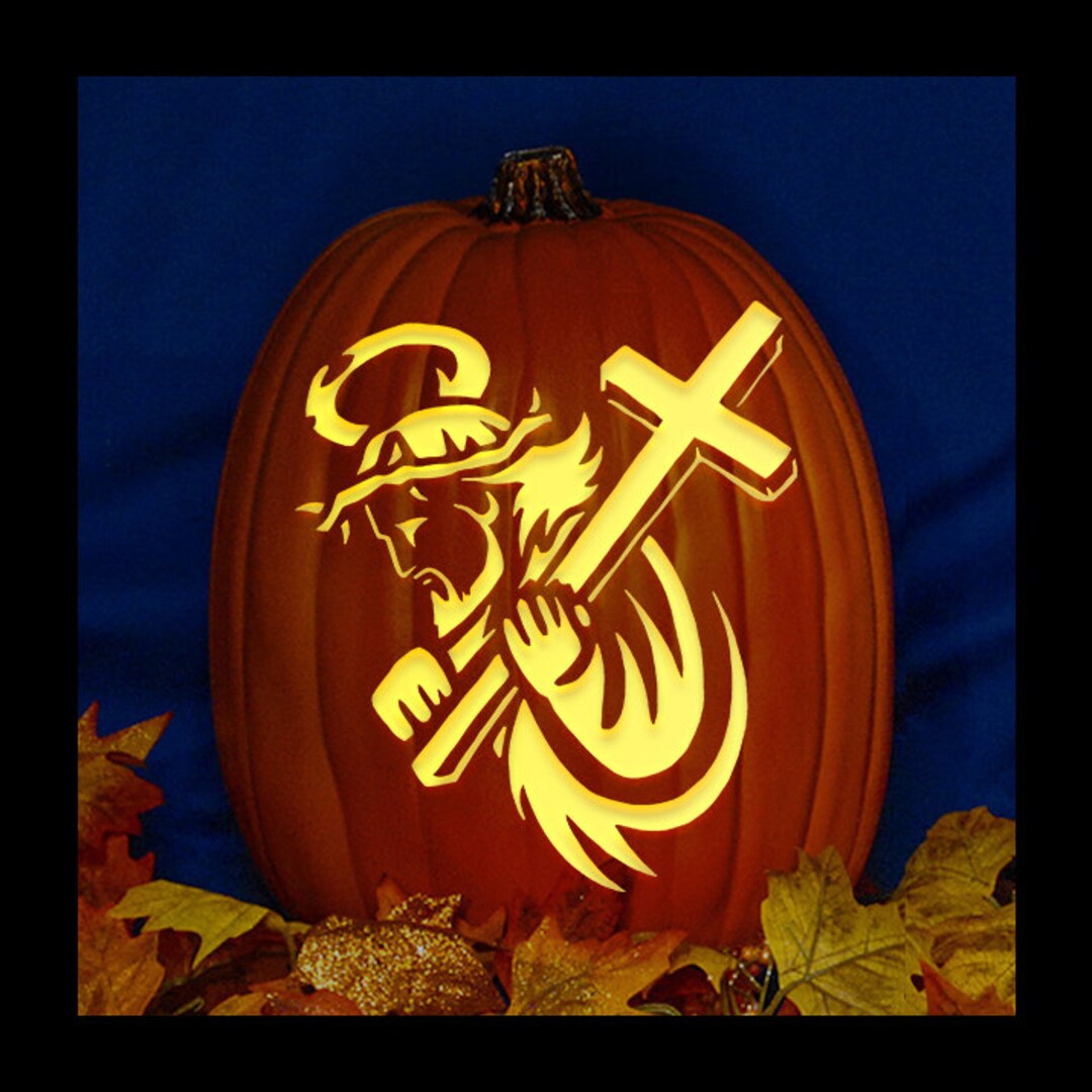Carrying the Cross - Carved Foam Pumpkin - Etsy