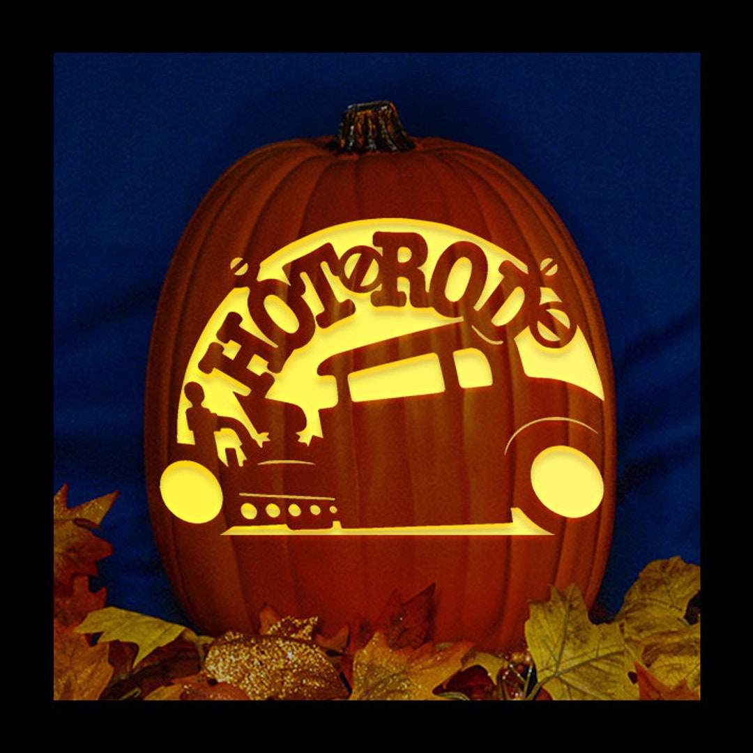 Hot Rod Carved Foam Pumpkin - Etsy