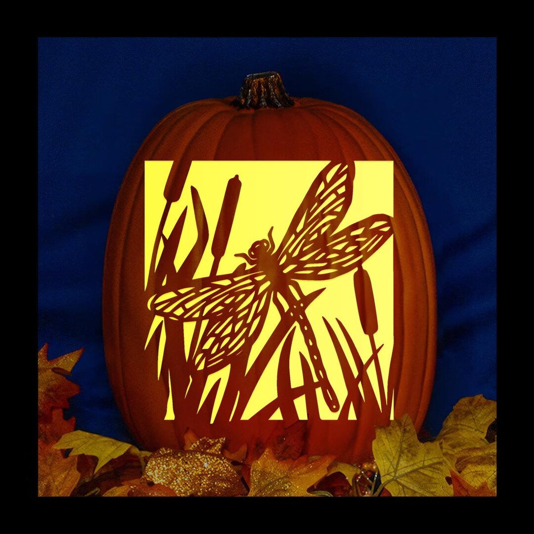 Dragonfly - Carved Foam Pumpkin - Etsy