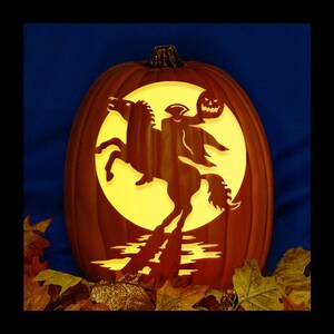 Headless Rider - Headless Horseman - Carved Foam Pumpkin - Etsy