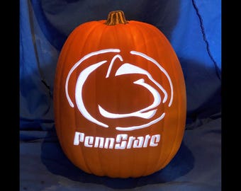 Penn State Nittany Lion 9 WHITE Carved Foam Pumpkin - Etsy