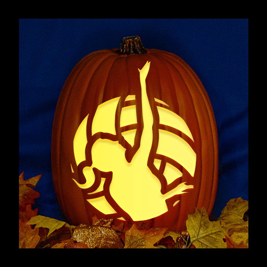 Girl Volleyball Player - Carved Foam Pumpkin - Etsy