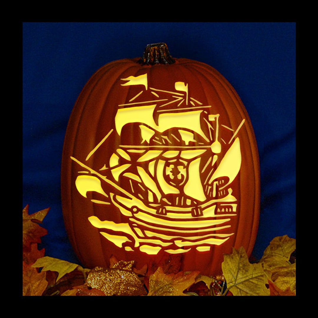 Pirate Ship - Carved Foam Pumpkin - Etsy