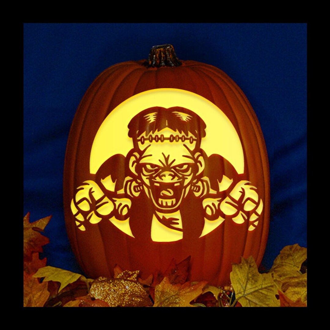Frankenstein Toony - Carved Foam Pumpkin - Etsy