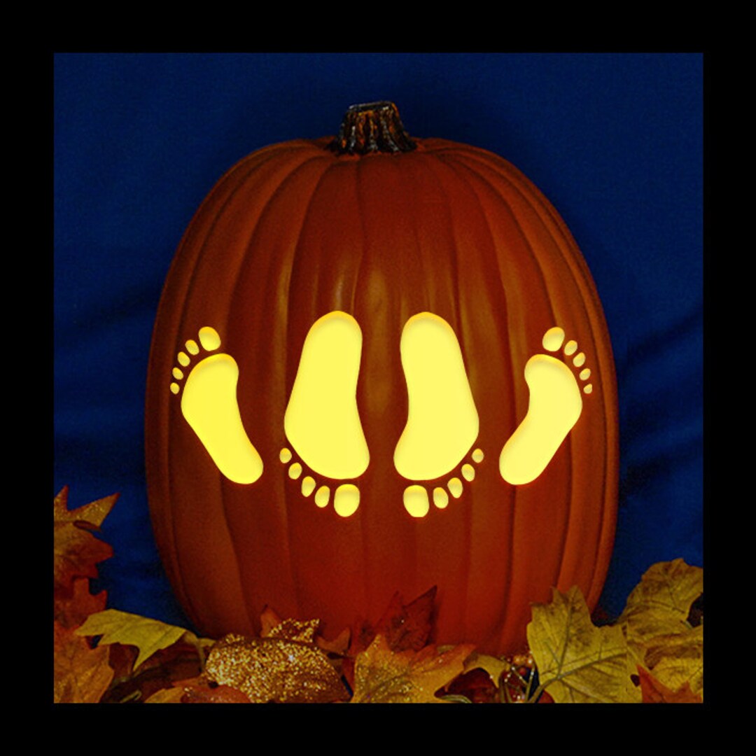 Happy Feet - Carved Foam Pumpkin - Etsy