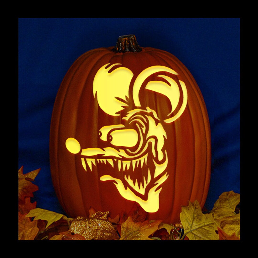 Rat Fink 01 - Carved Foam Pumpkin - Etsy