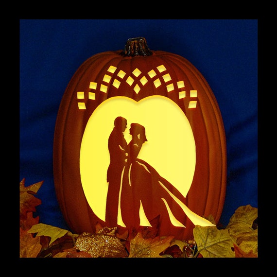 Wedding Bride And Groom Pumpkin Carving Templates Corpse Bride Pumpkin
