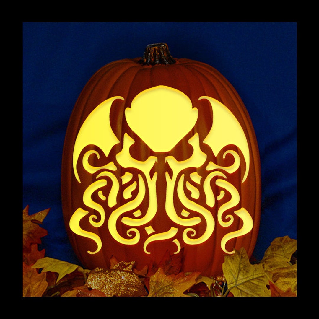 Cthulhu 01 - Carved Foam Pumpkin - Etsy