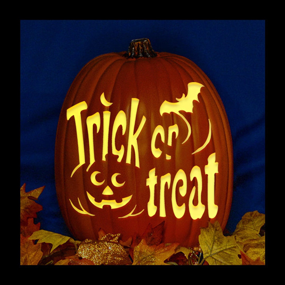 Trick or Treat 04 - Carved Foam Pumpkin - Etsy