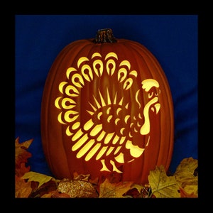Turkey - Carved Foam Pumpkin - Etsy
