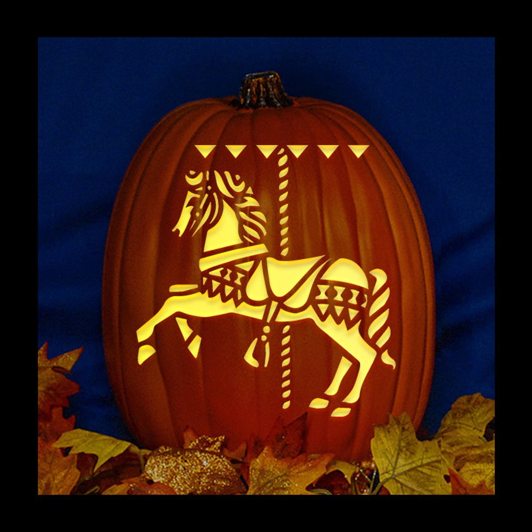 Carousel Horse 01 - Carved Foam Pumpkin - Etsy