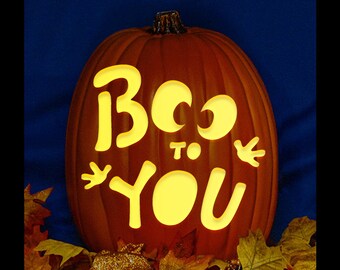Boo Kitty Carved Foam Pumpkin - Etsy