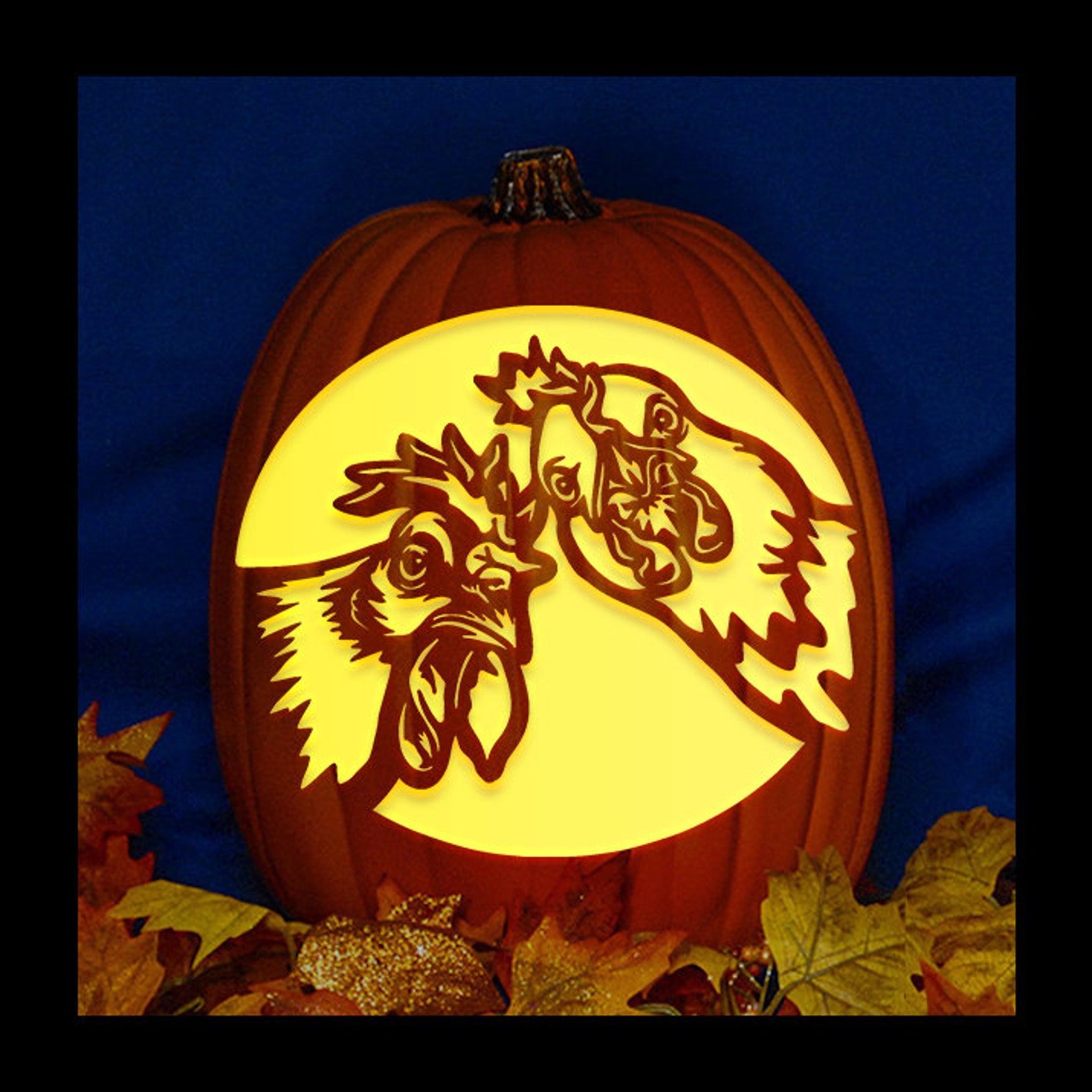 Chickens Carved Foam Pumpkin - Etsy