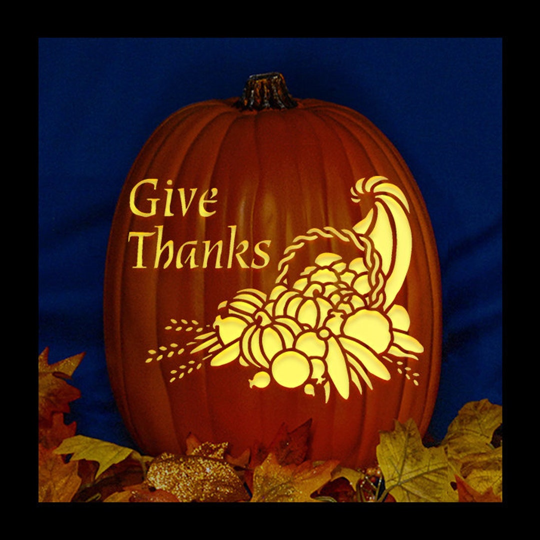 Cornucopia 01 - Carved Foam Pumpkin - Etsy