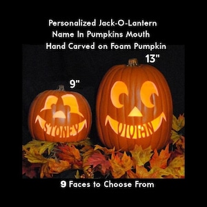 Custom Name in Pumpkins Mouth - Etsy
