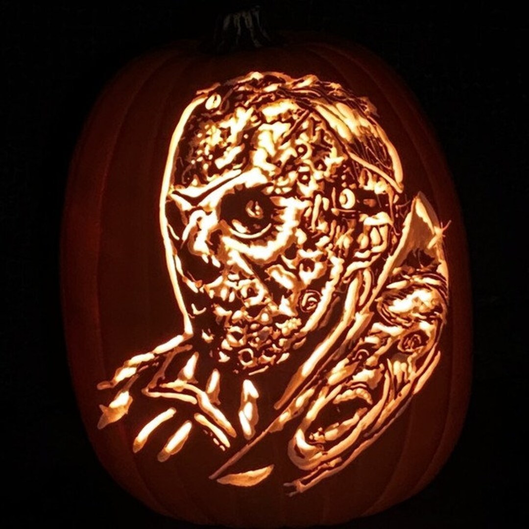 Jason Voorhees - Carved Foam Pumpkin - Etsy