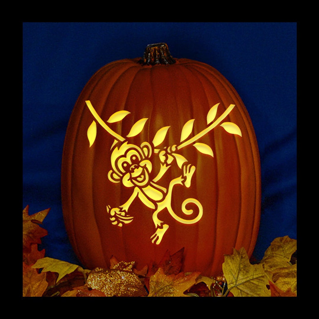 Monkey Vine - Carved Foam Pumpkin - Etsy