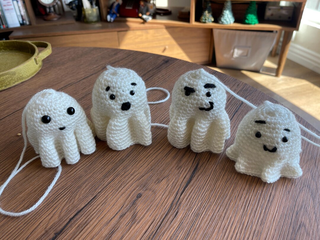 Little Hanging Crochet Ghost With an Emotion! - Etsy