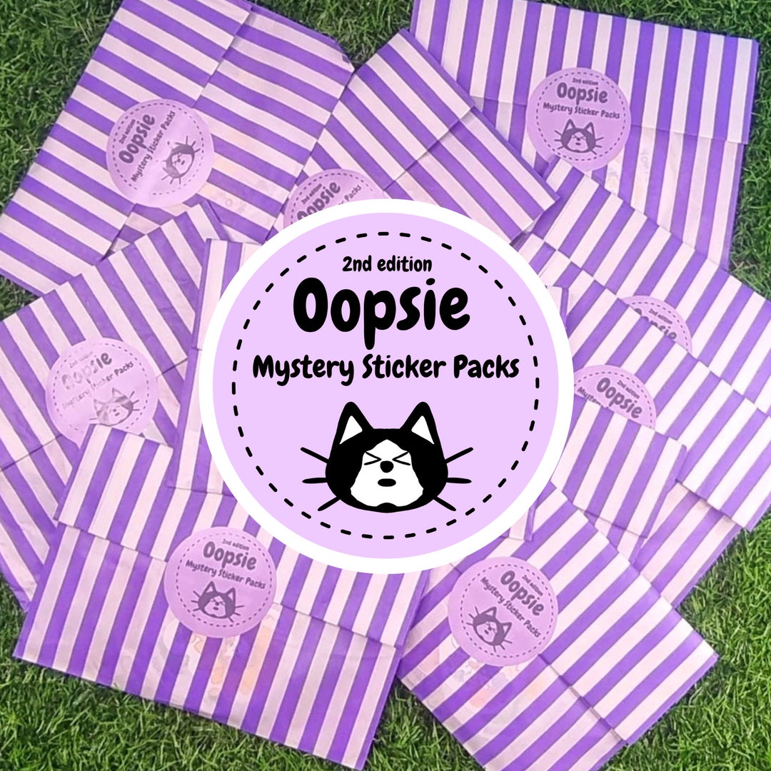 Oopsie Mystery Bundle Sticker Packs Mystery Grab Bag Oops Bag Misfit ...
