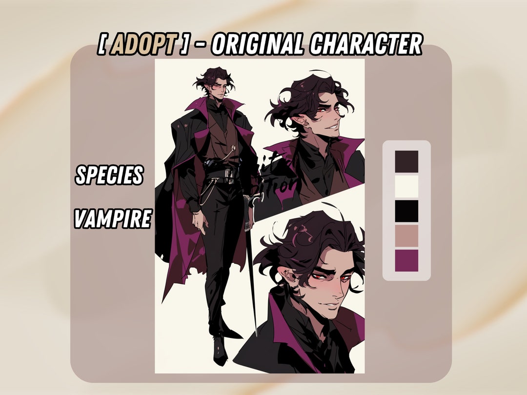 Vampire Character Adopt Original Character Fantasy Character Character ...