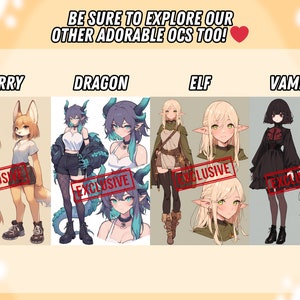 Elf Girl OC Adopt Instant Download Exclusive Original Character Fantasy ...