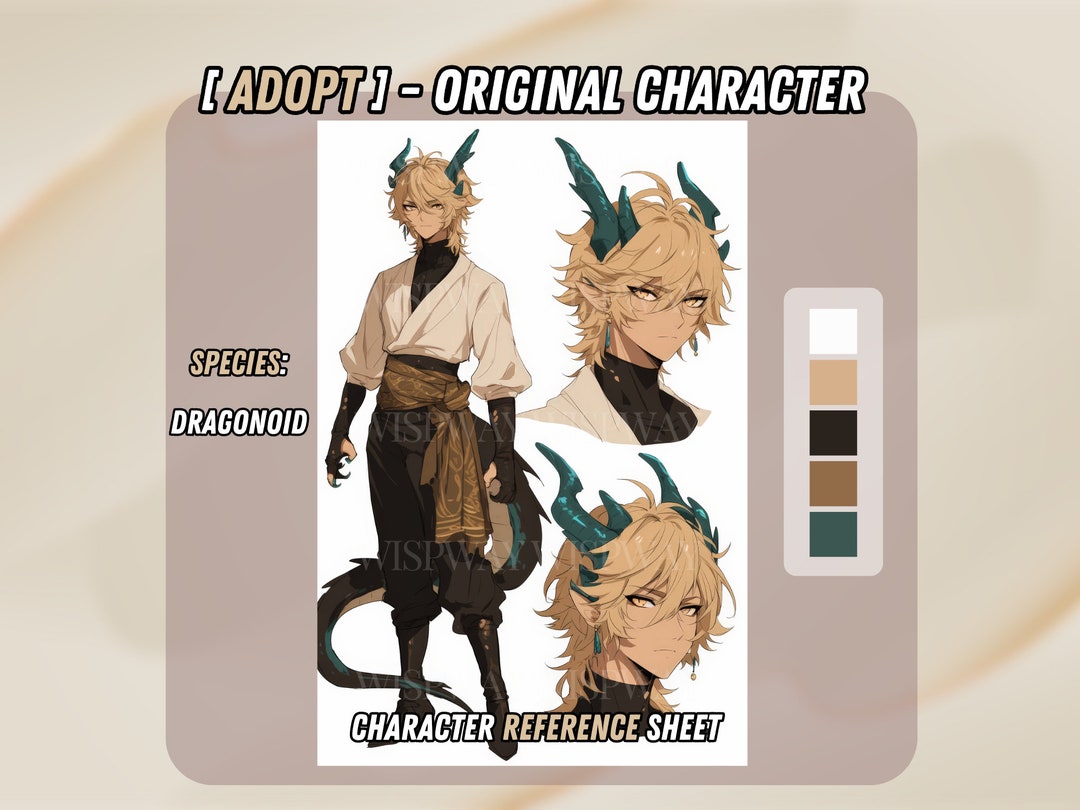 Dragonoid Character Adopt | Original Character | Fantasy Character ...