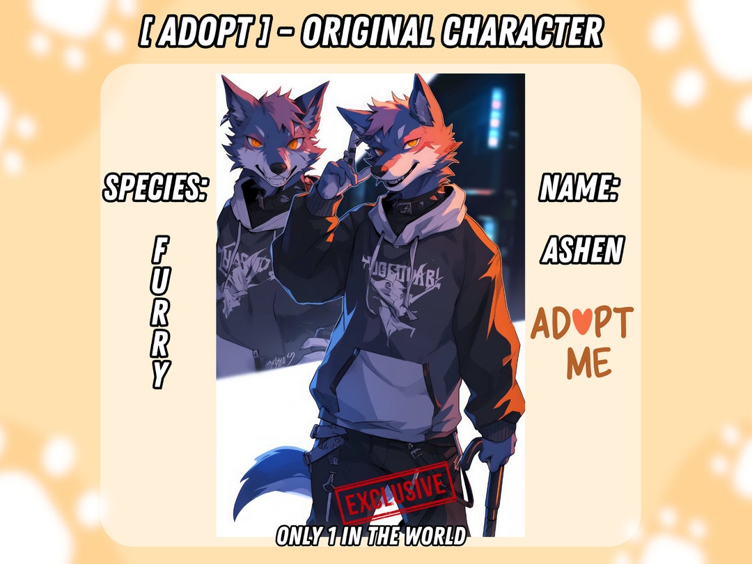Furry OC Adopt Instant Download Exclusive Original Character Fantasy ...