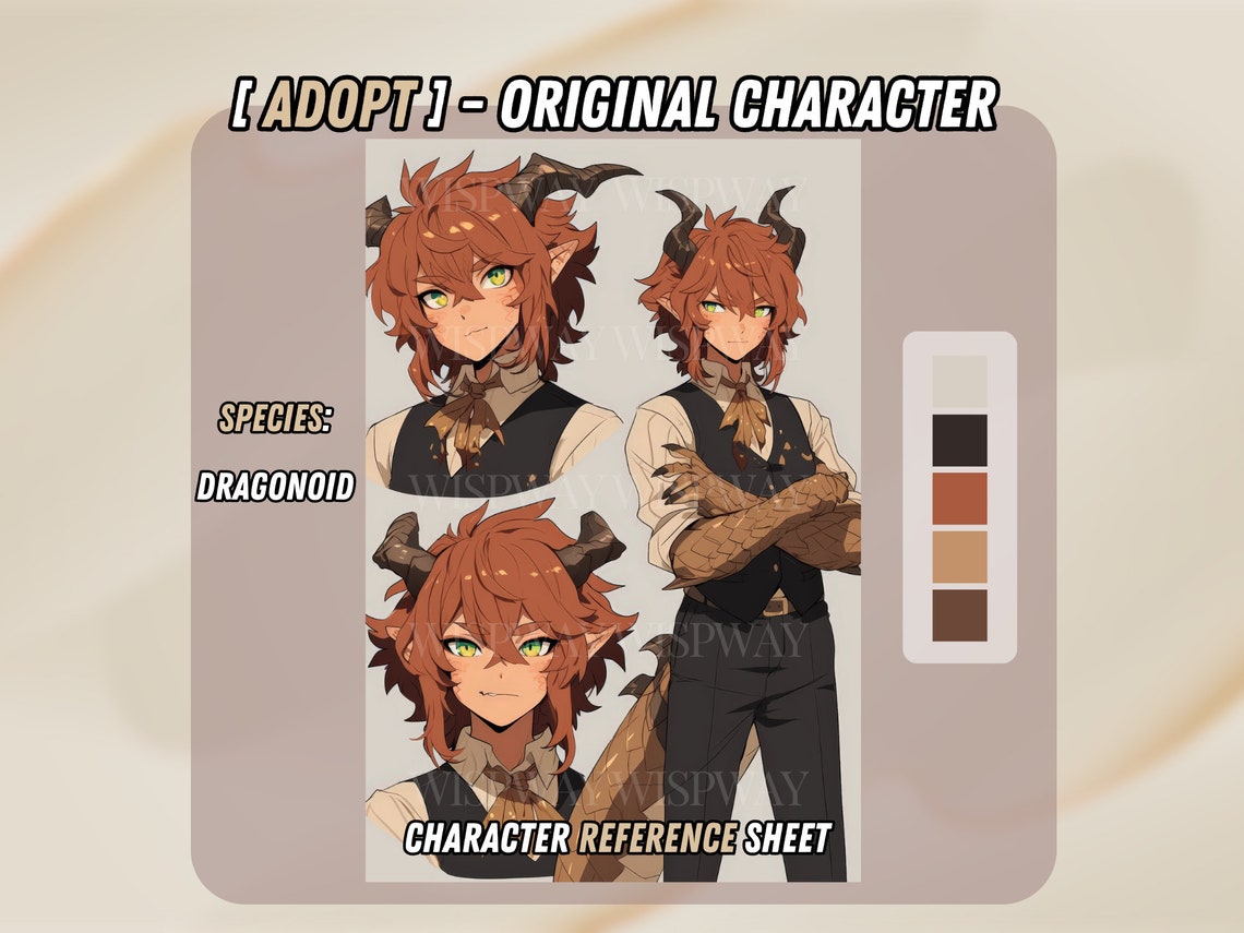 Dragonoid Character Adopt Original Character Fantasy Character ...