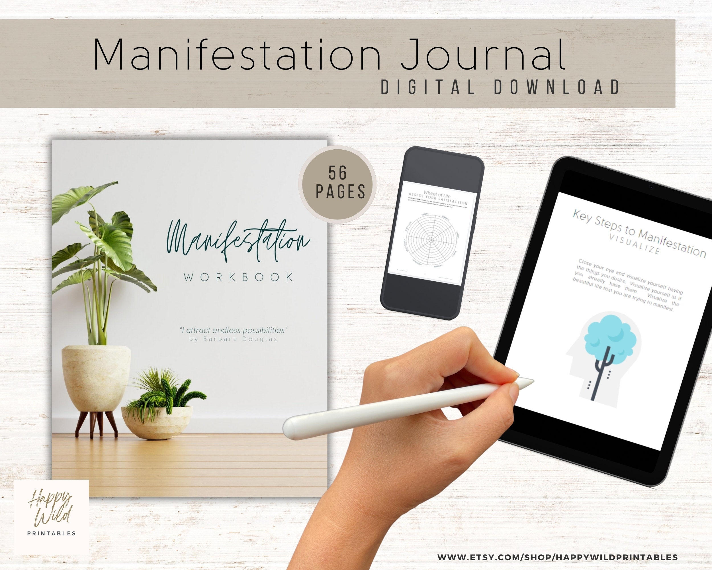 Digital Manifestation Journal | Power of Positivity | Self Discovery ...