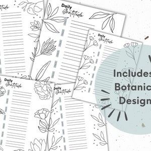 Daily Gratitude Worksheet and Coloring Page Mindfulness Worksheet ...