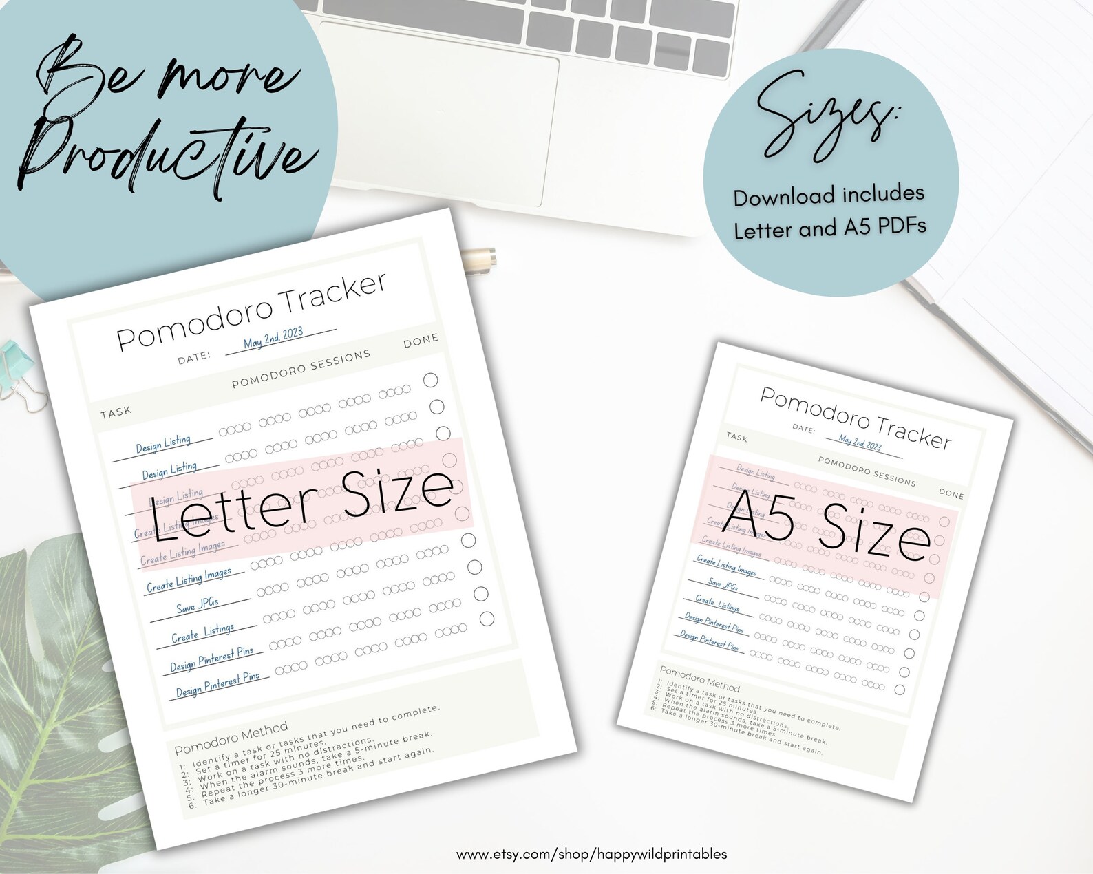 Pomodoro Task Tracker Printable | Printable Pomodoro Worksheet ...