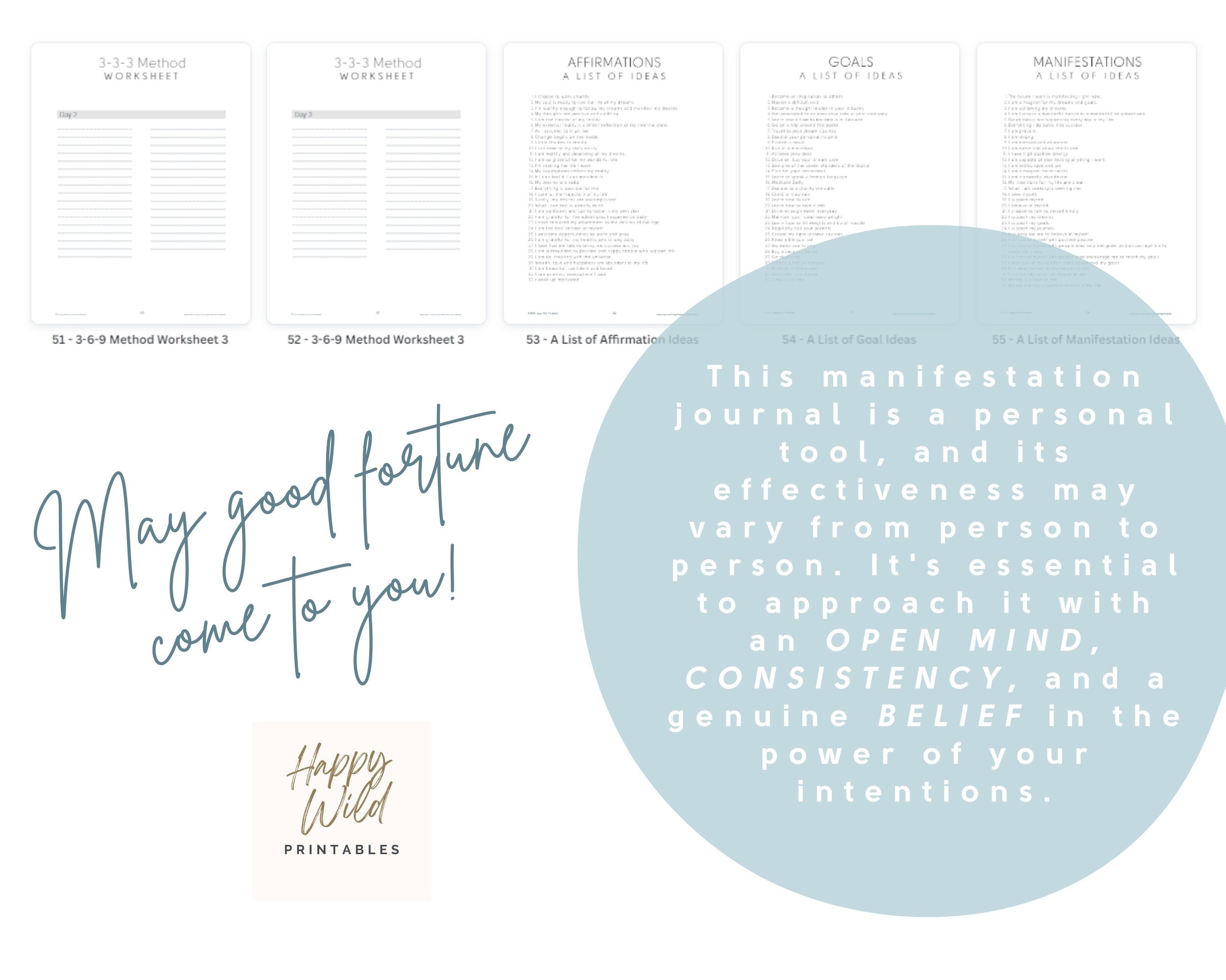 Digital Manifestation Journal | Power of Positivity | Self Discovery ...
