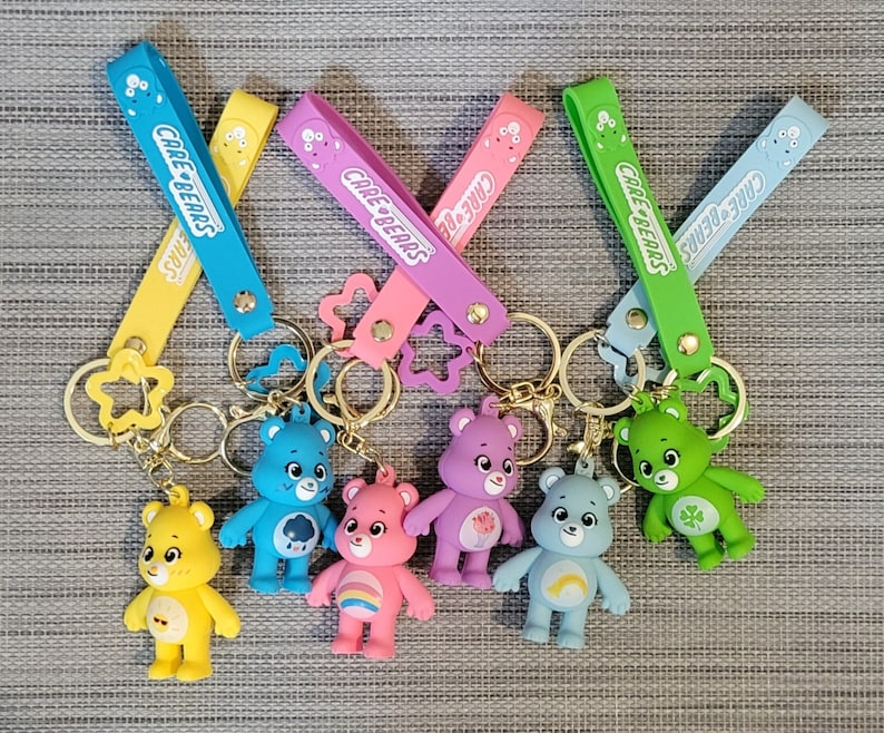 Care Bears Keychains, 3D Character Keychains, Bag Charm - Etsy