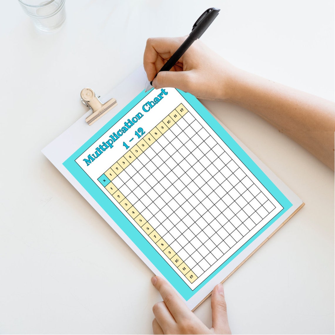 Blank Multiplication Table Practice Sheet 1-12 Multiplication Chart ...