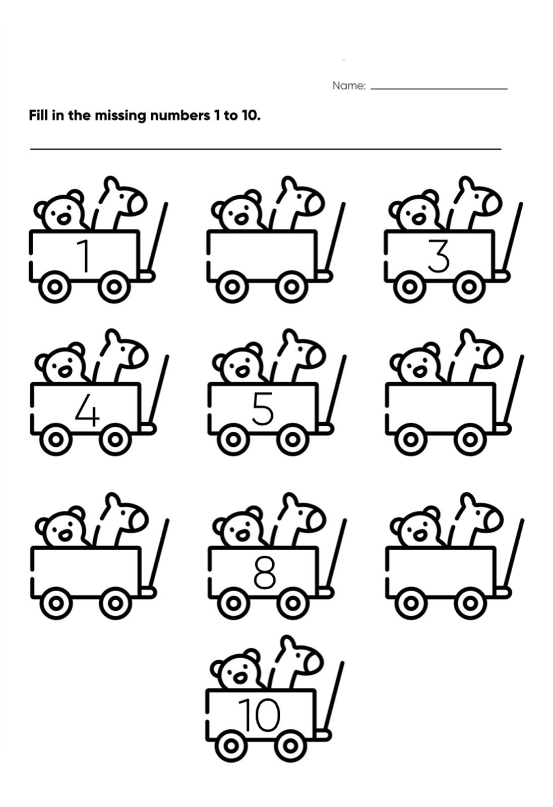 Kids Math and Literacy Bundle Worksheets, 18 Home School Printables ...