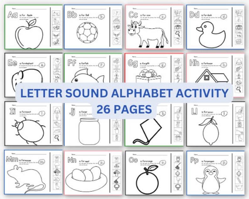 Interactive Letter Sound Alphabet Activity Worksheet - Learn Phonics ...