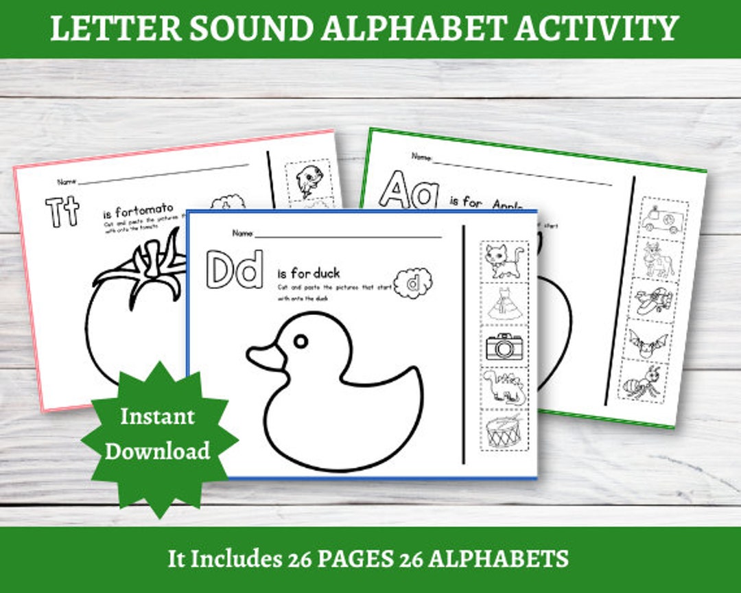 Interactive Letter Sound Alphabet Activity Worksheet - Learn Phonics ...