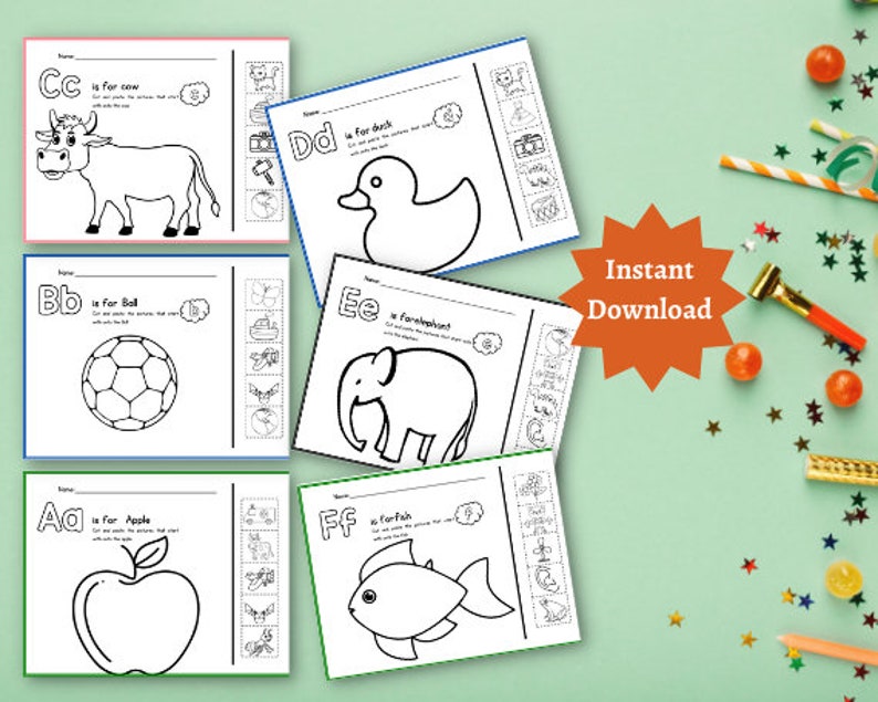 Interactive Letter Sound Alphabet Activity Worksheet - Learn Phonics ...