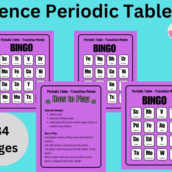 Periodic Table Worksheets - Etsy UK