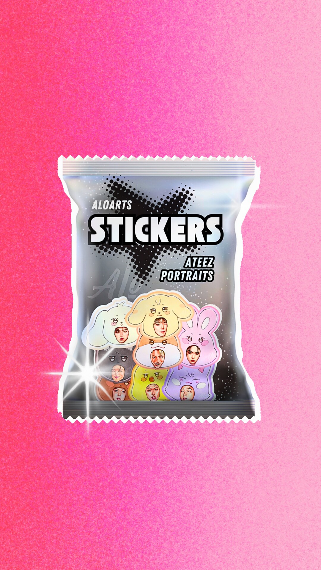 Ateez Stickers/ Aniteez Stickers/ K-pop Stickers/ Chip Bag/ Fanmade ...