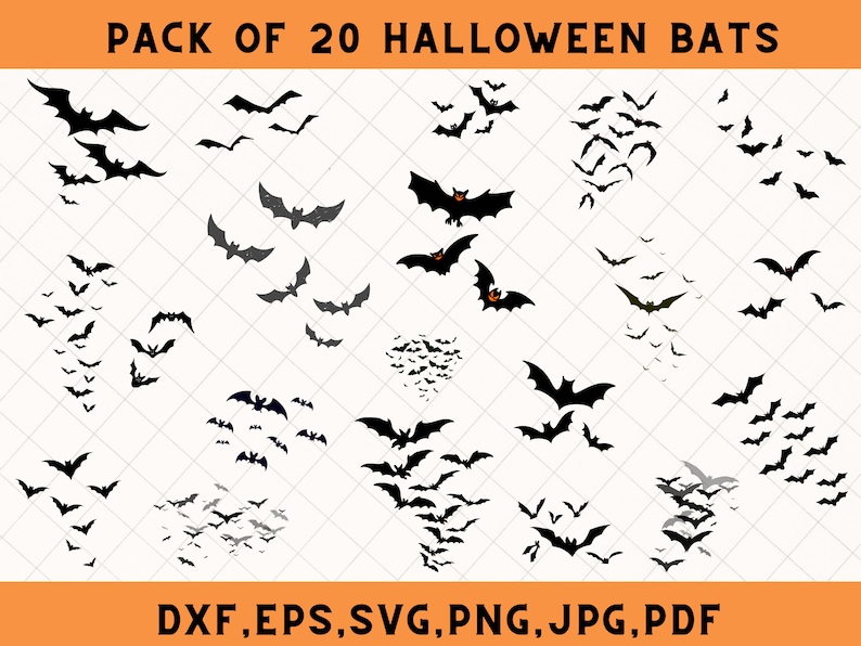 Halloween Bats Svg, Flying Bats Svg, Spooky Bats Svg, Halloween Bats ...