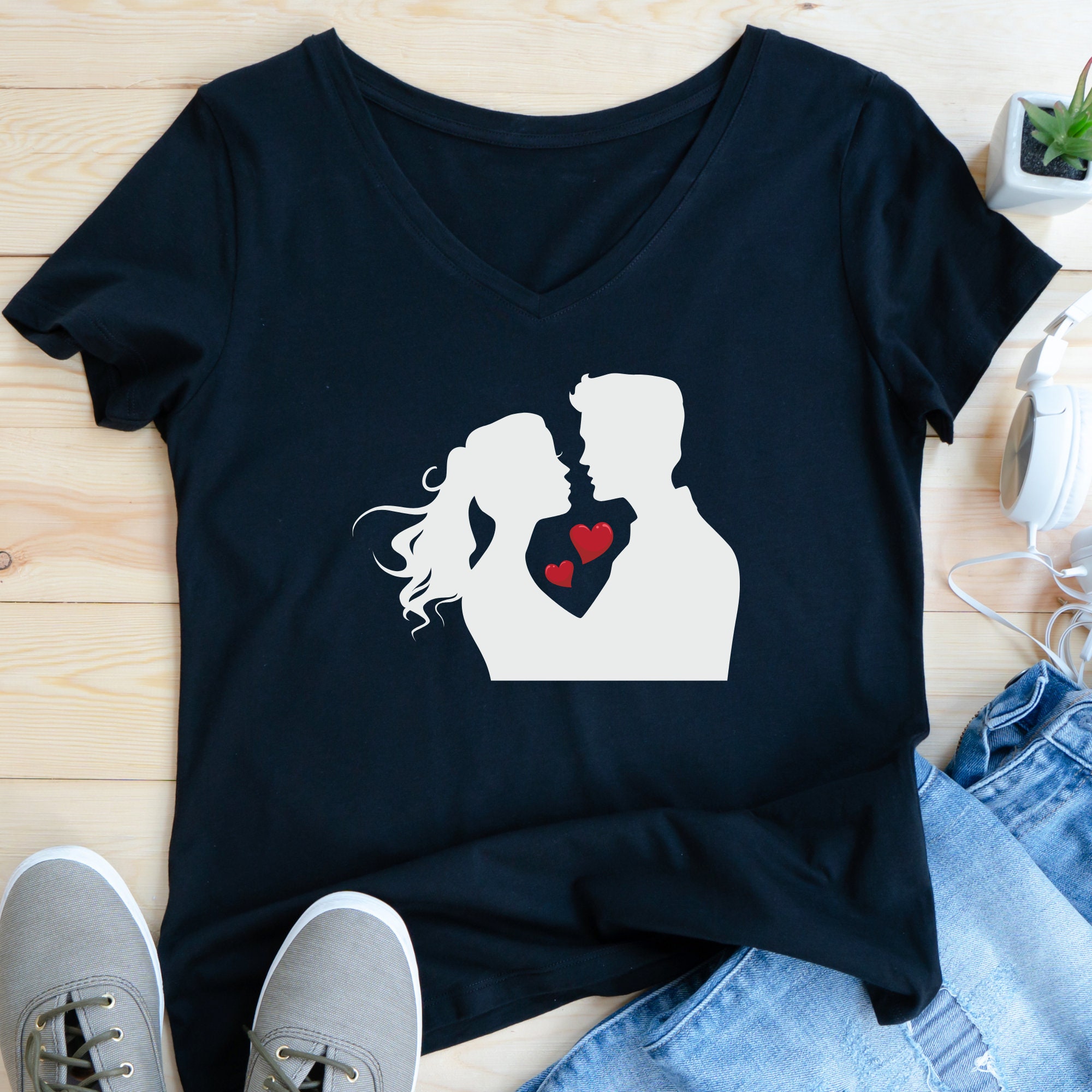 Silueta de pareja svg Relación svg Silueta de amantes - Etsy España